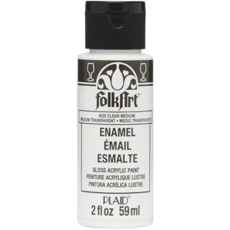 FolkArt Enamel Gloss Acrylic Paint - Clear Medium